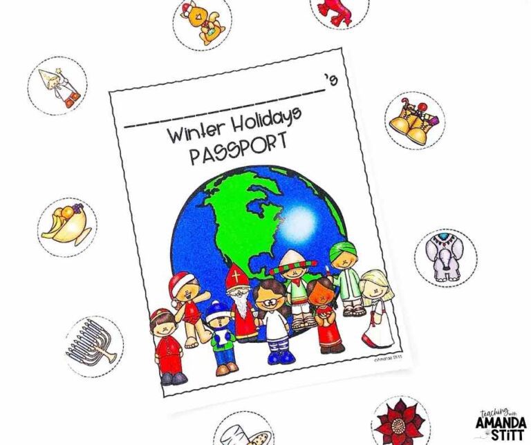 Make These Festive Winter Holiday Activity Pages a Unique Tradition ...