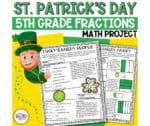 Use this Lucky Fractions Math Project as a St. Patrick's Day Activity ...