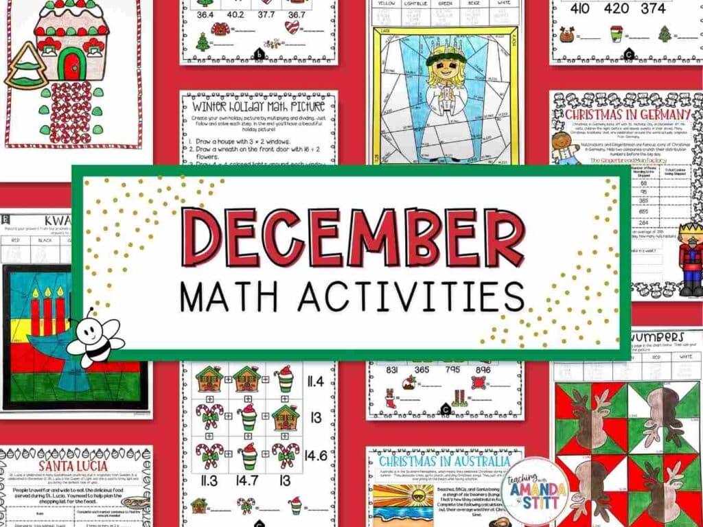 More Than Christmas Math Pages: What You Need to Make This December ...