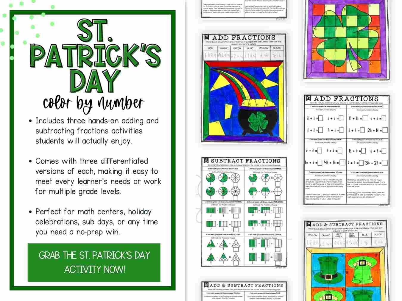 Test Prep + Shamrocks: 5 March Activities to Energize Your Math ...